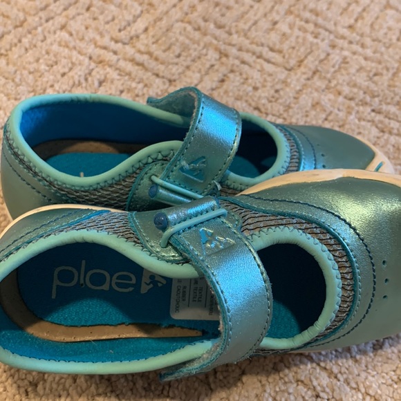 Shoes | Plae Girls Shoes Size 95 Teal Color Velcro | Poshmark